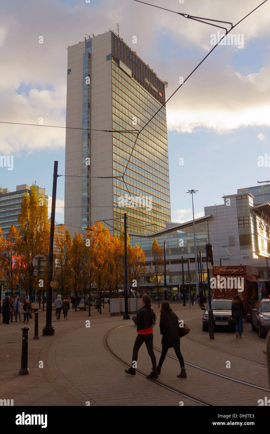 City Tower in Manchester Piccadilly. Formerly known as the Sunley ...