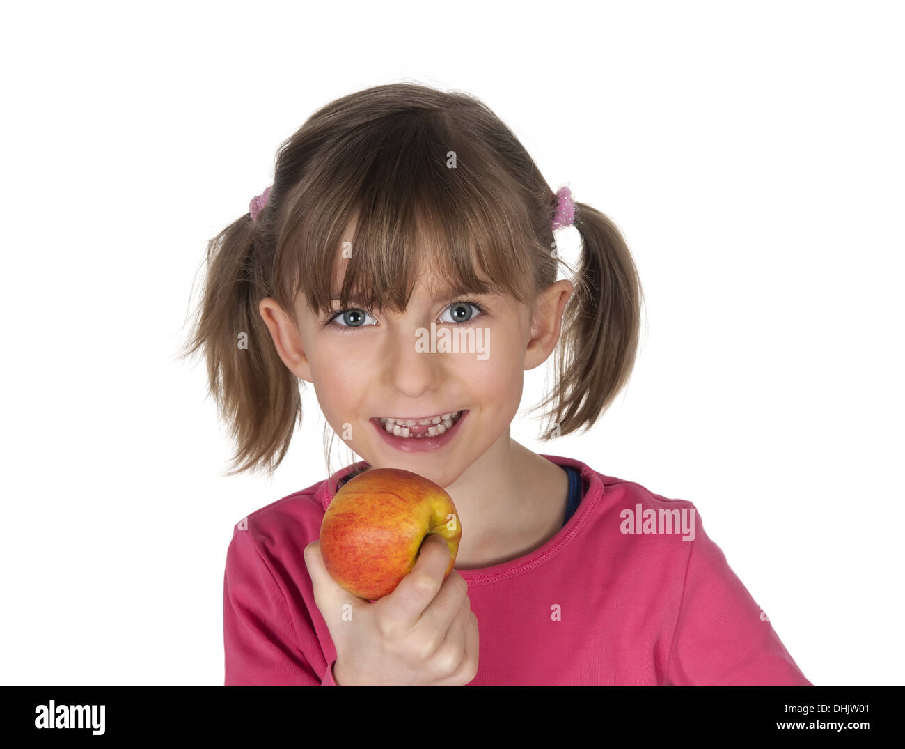 Girl enjoying apple hi-res stock photography and images - Alamy