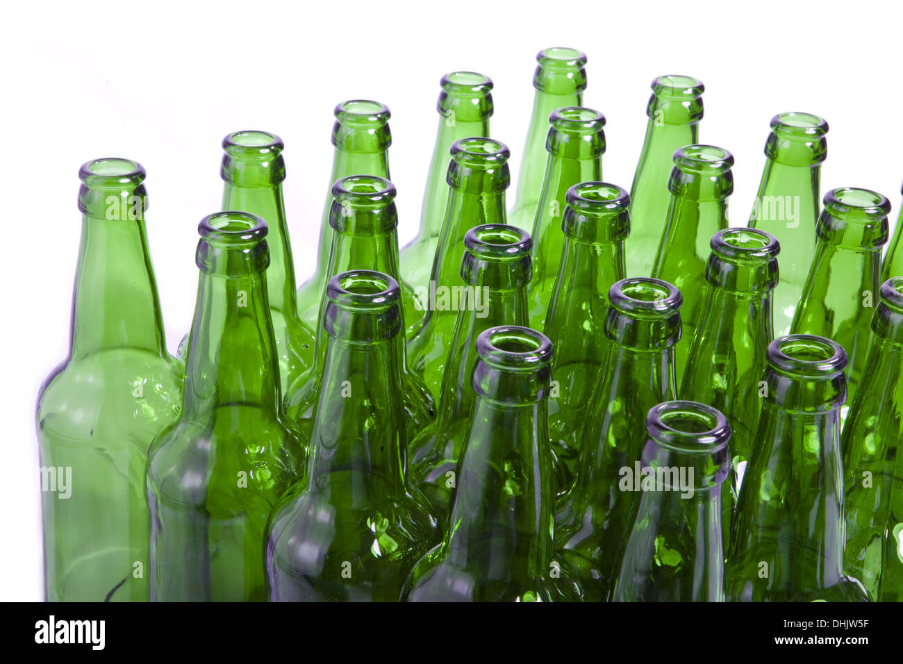 Empty glass bottles Stock Photo - Alamy