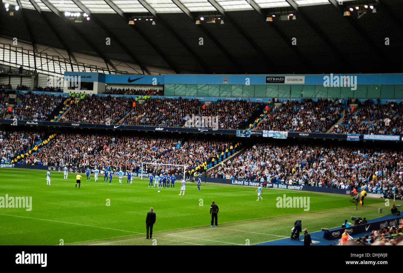 Manchester City v Everton Premiership football match, Etihad Stadium ...