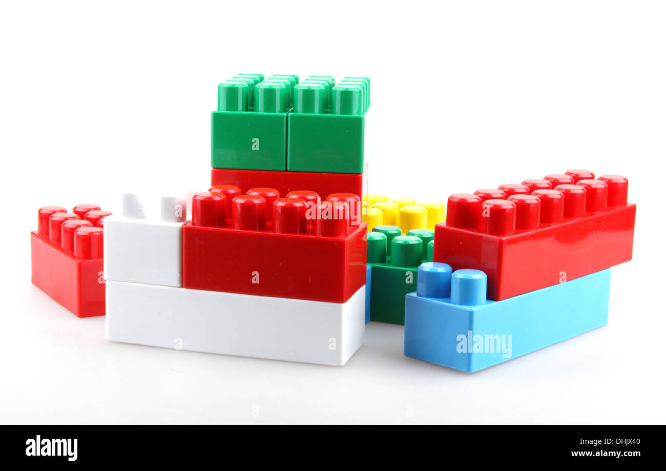 plastic building blocks Stock Photo - Alamy