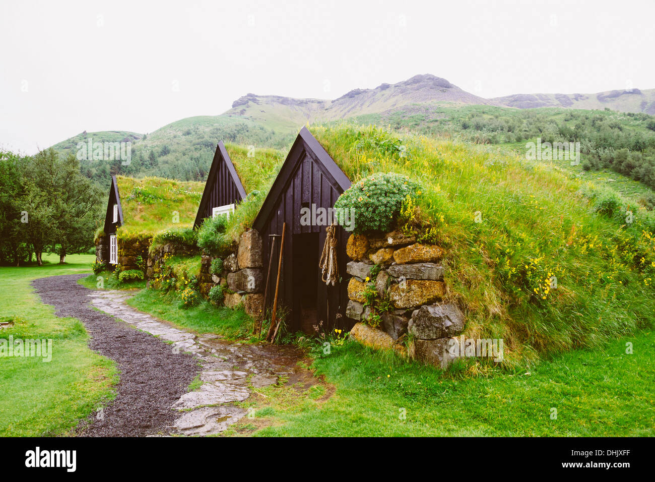 Iceland, Skogar, Skogar Folk Museum Stock Photo - Alamy