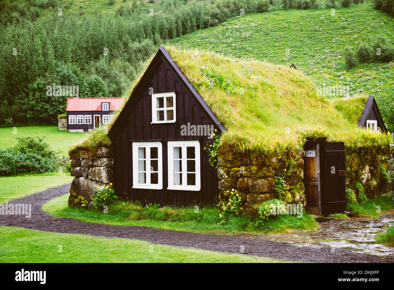 Iceland, Skogar, Skogar Folk Museum Stock Photo - Alamy