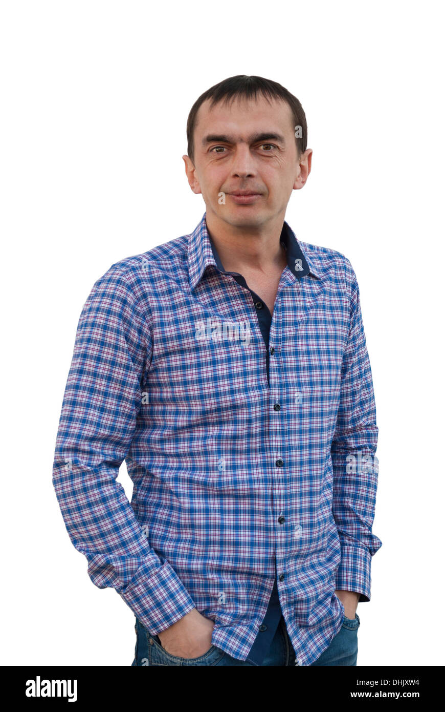 Man in a plaid shirt hi-res stock photography and images - Alamy