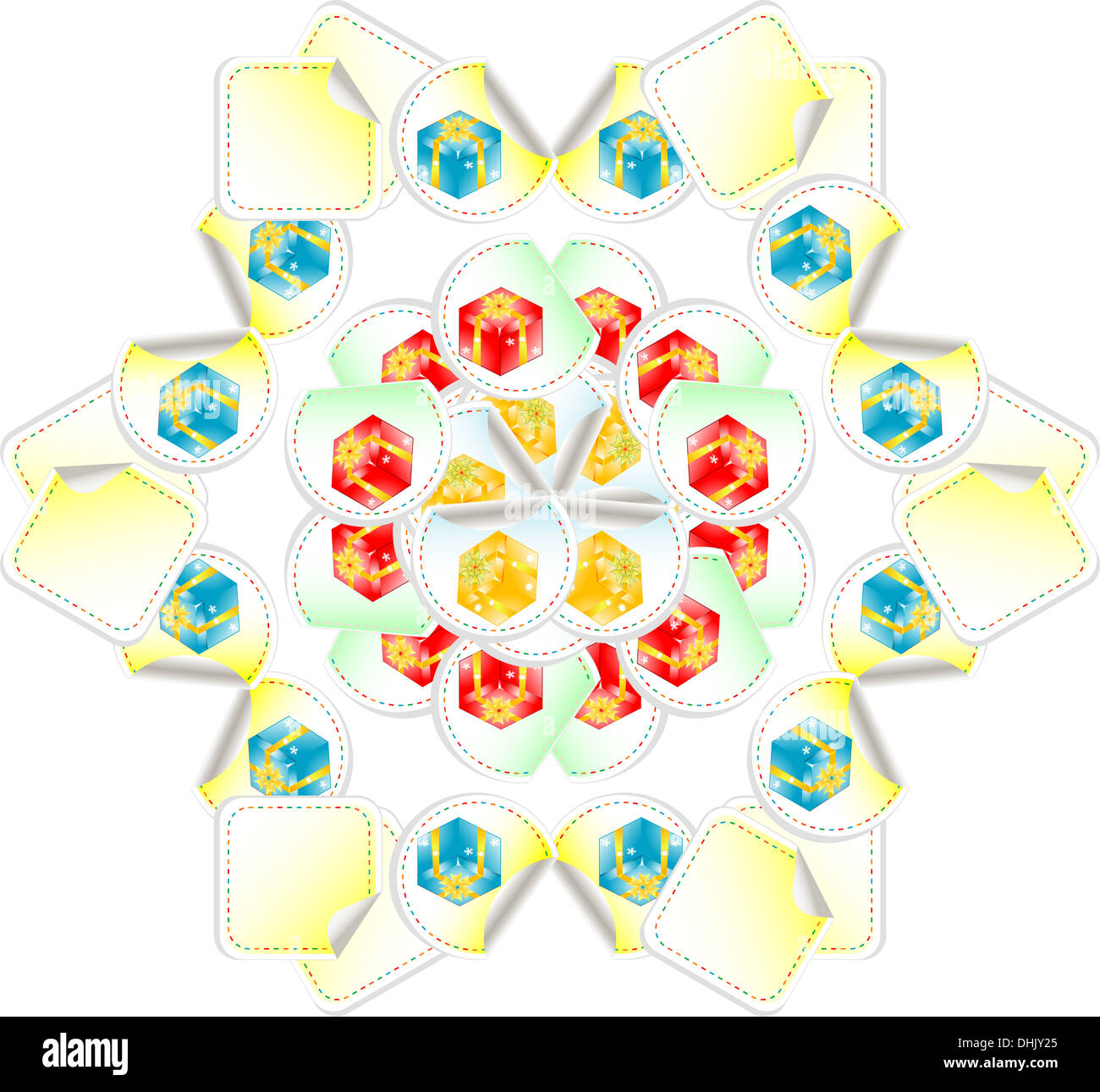 Gift boxes pattern hi-res stock photography and images - Alamy