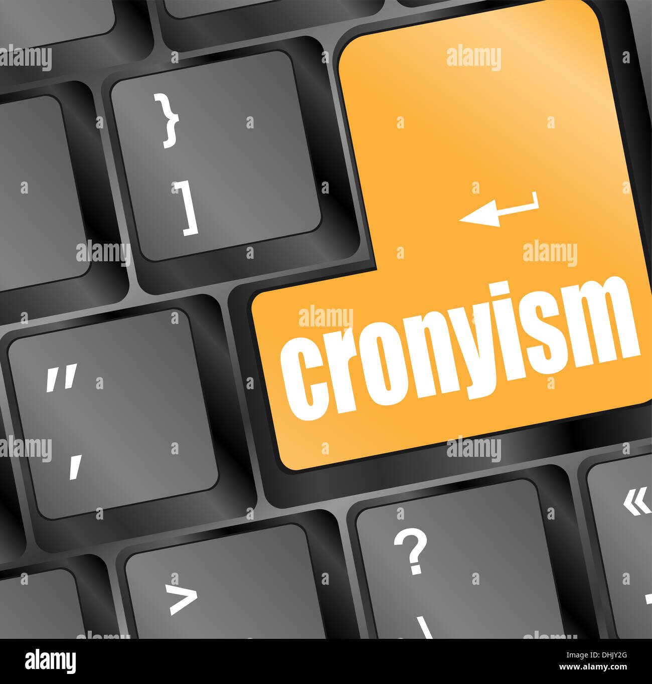 cronyism on laptop keyboard key Stock Photo - Alamy
