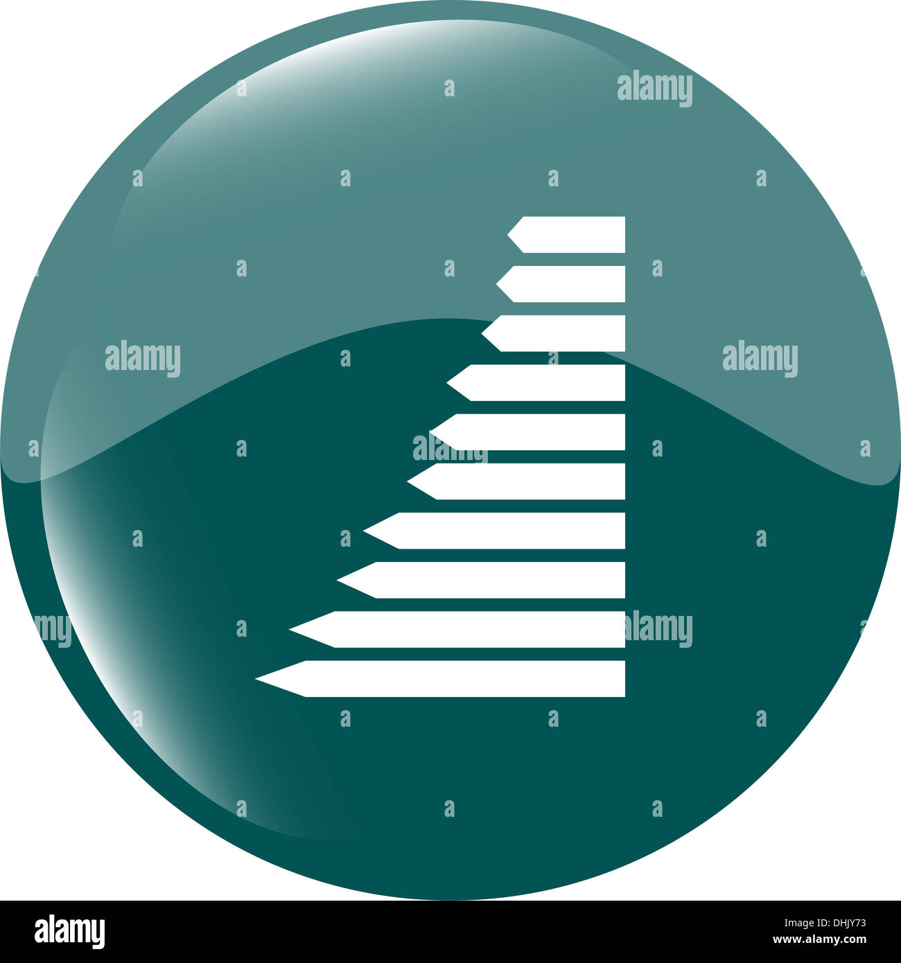 graph web button icon isolated Stock Photo - Alamy