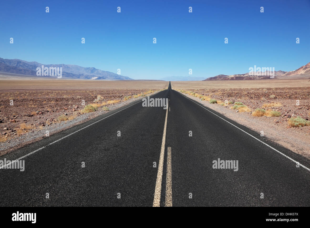 The safe road in Death Valley Stock Photo - Alamy