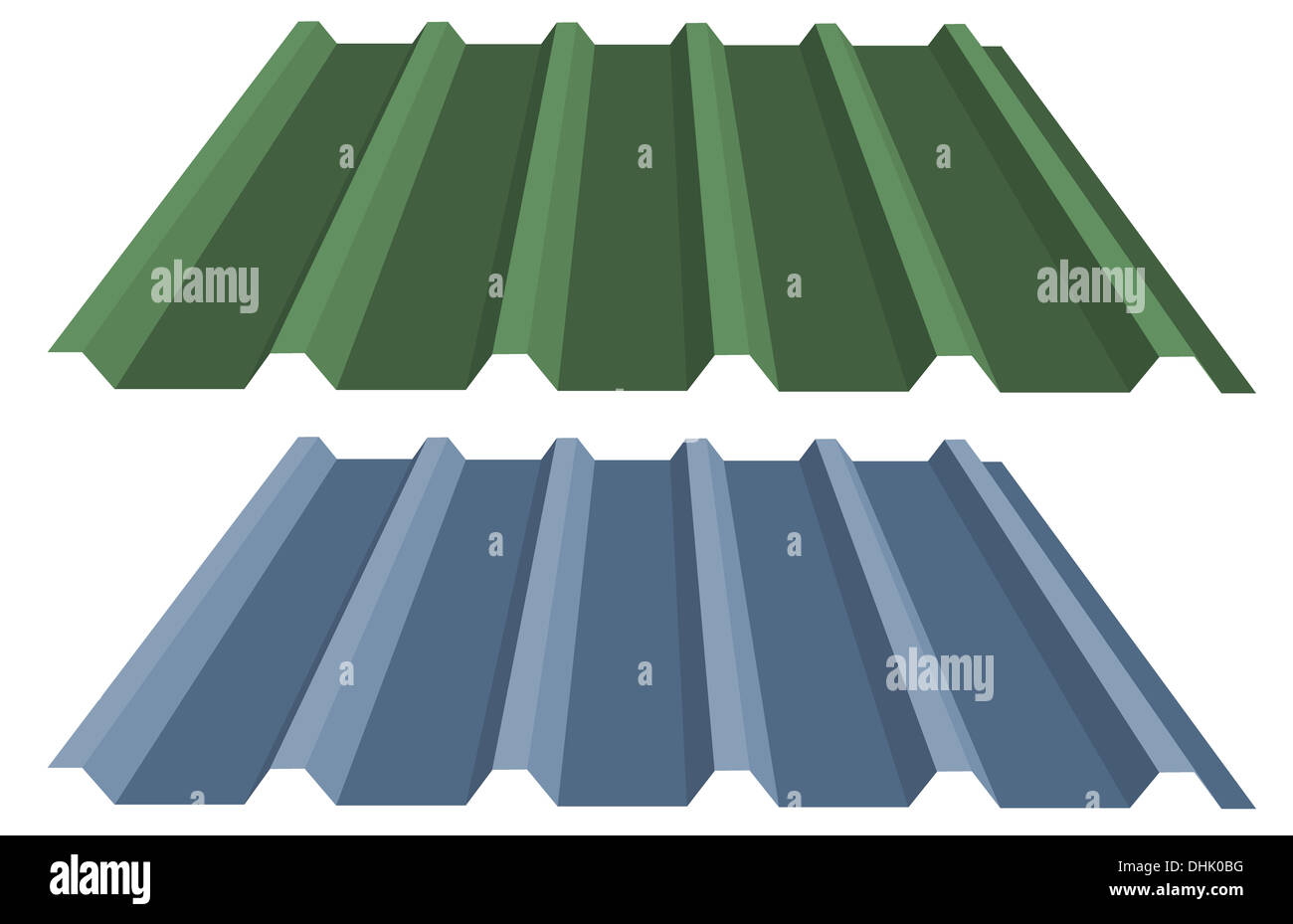 Metal Sheet Roofing Stock Photo - Alamy
