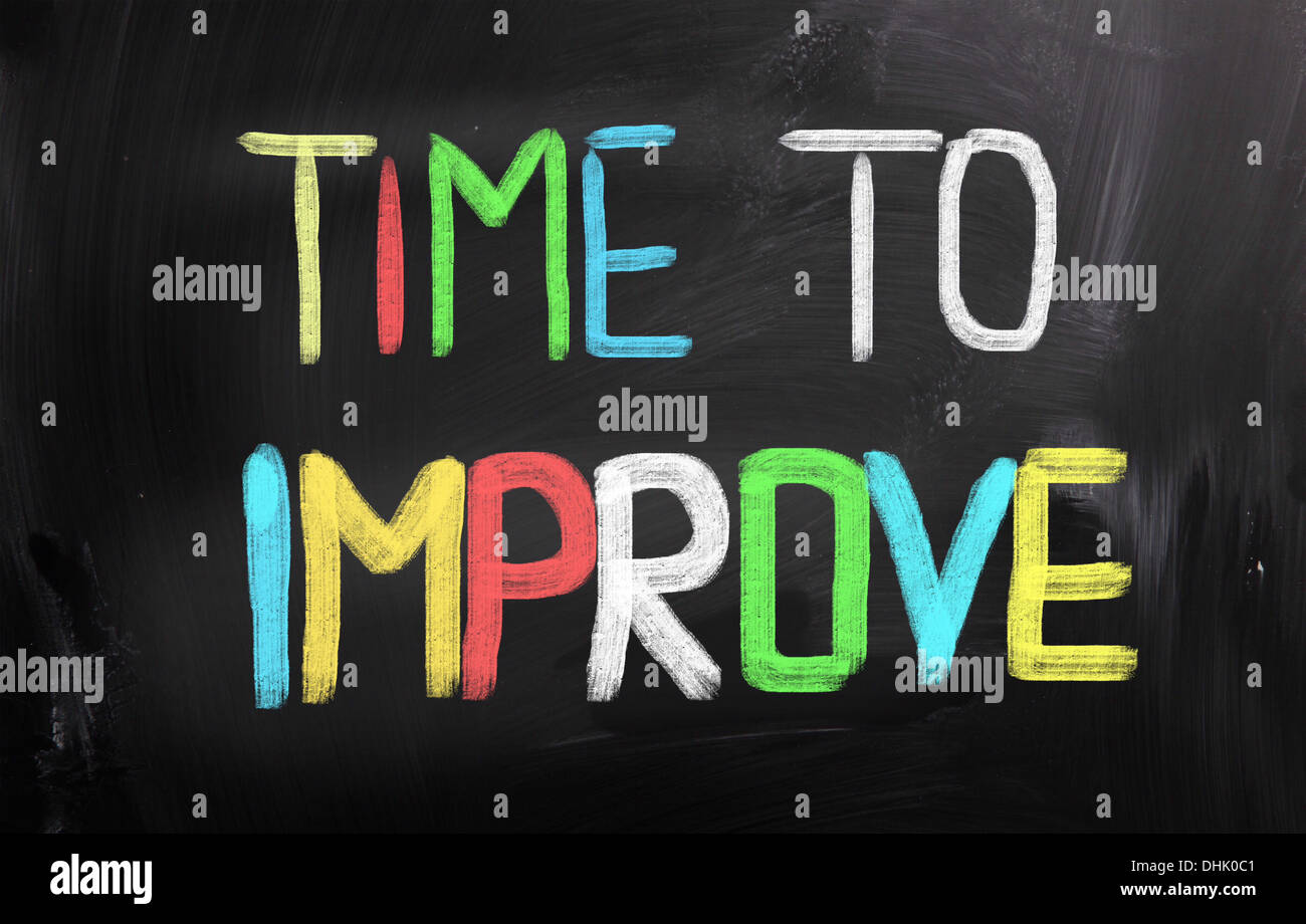Time To Improve Concept Stock Photo - Alamy