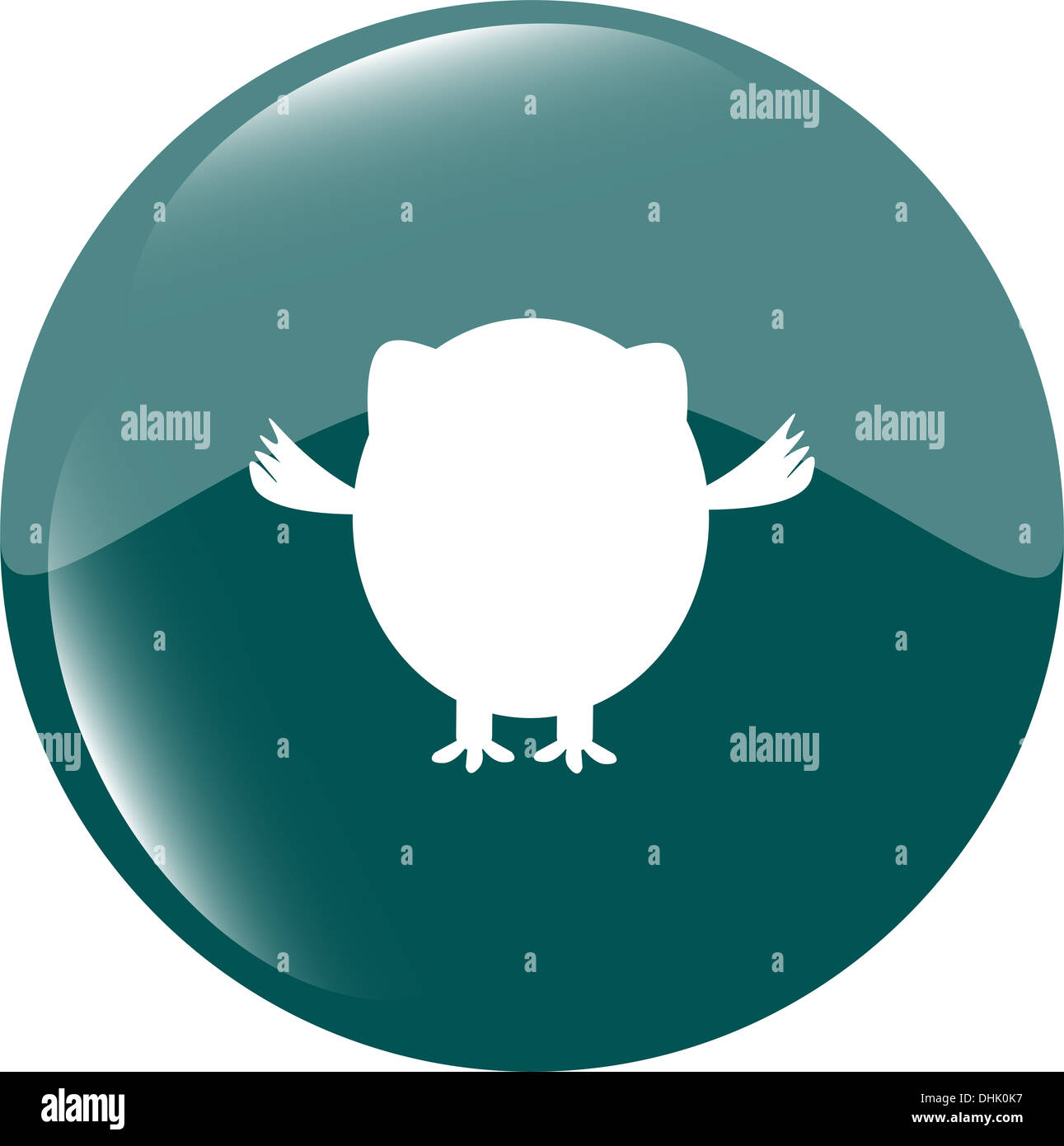 Simple owl icon hi-res stock photography and images - Alamy