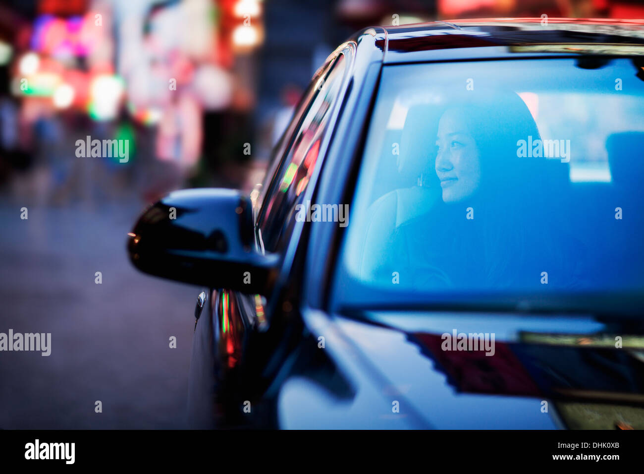 Looking Through Window At Night High Resolution Stock Photography and ...