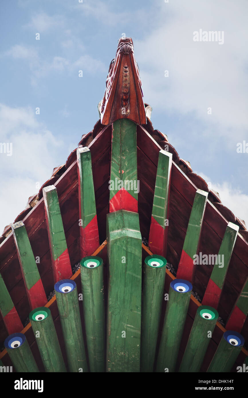 Roof of the pagoda, Chinese architecture, Shanxi Province, China Stock ...
