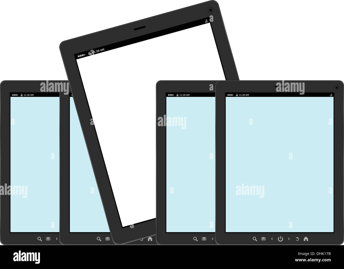 Set of color tablet pc computers Stock Photo - Alamy