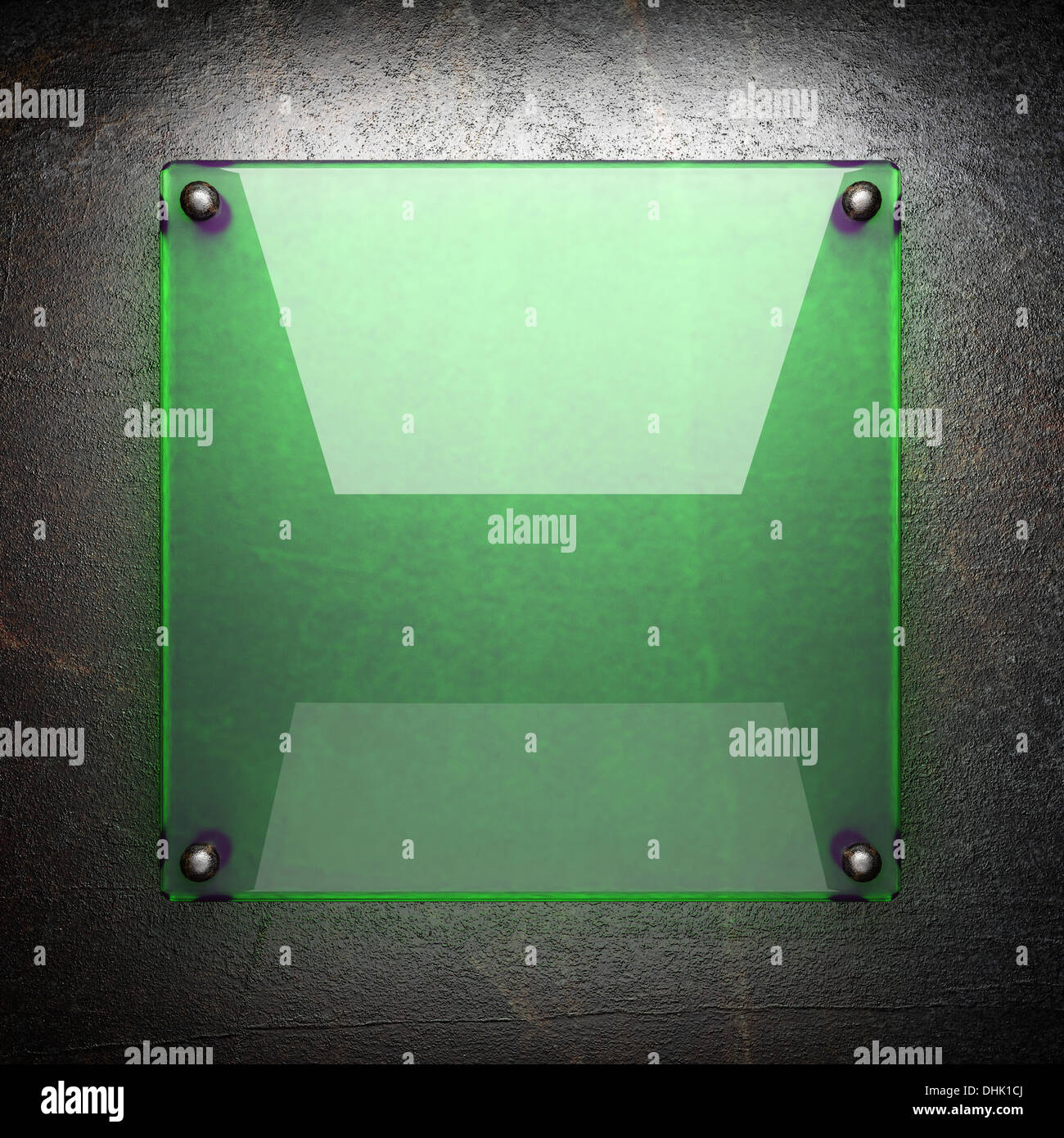 glass on metal wall Stock Photo - Alamy