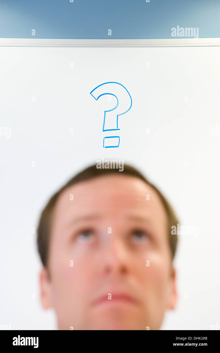 Question mark man head symbol hi-res stock photography and images - Alamy
