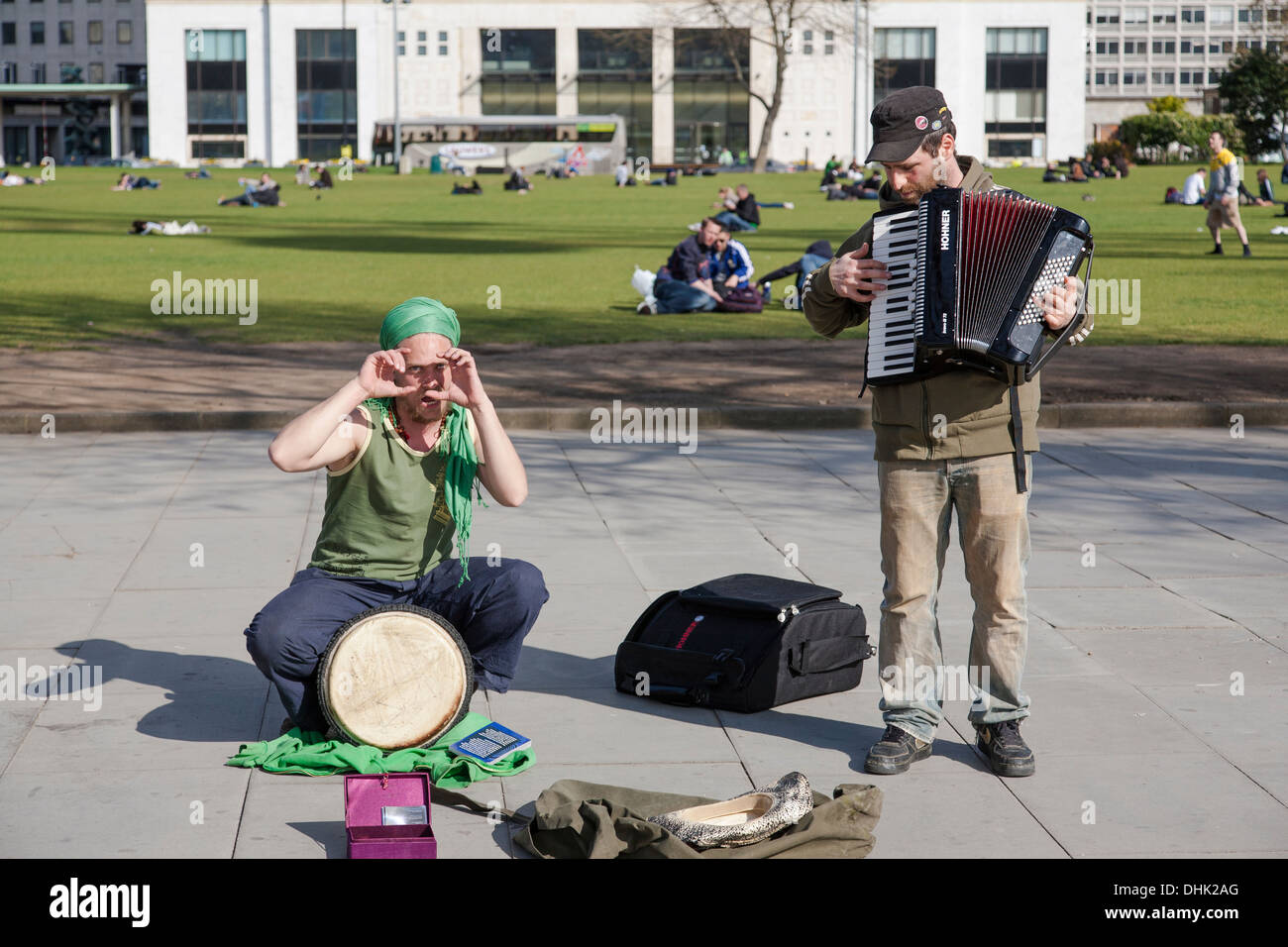 Accordion busker hi-res stock photography and images - Alamy