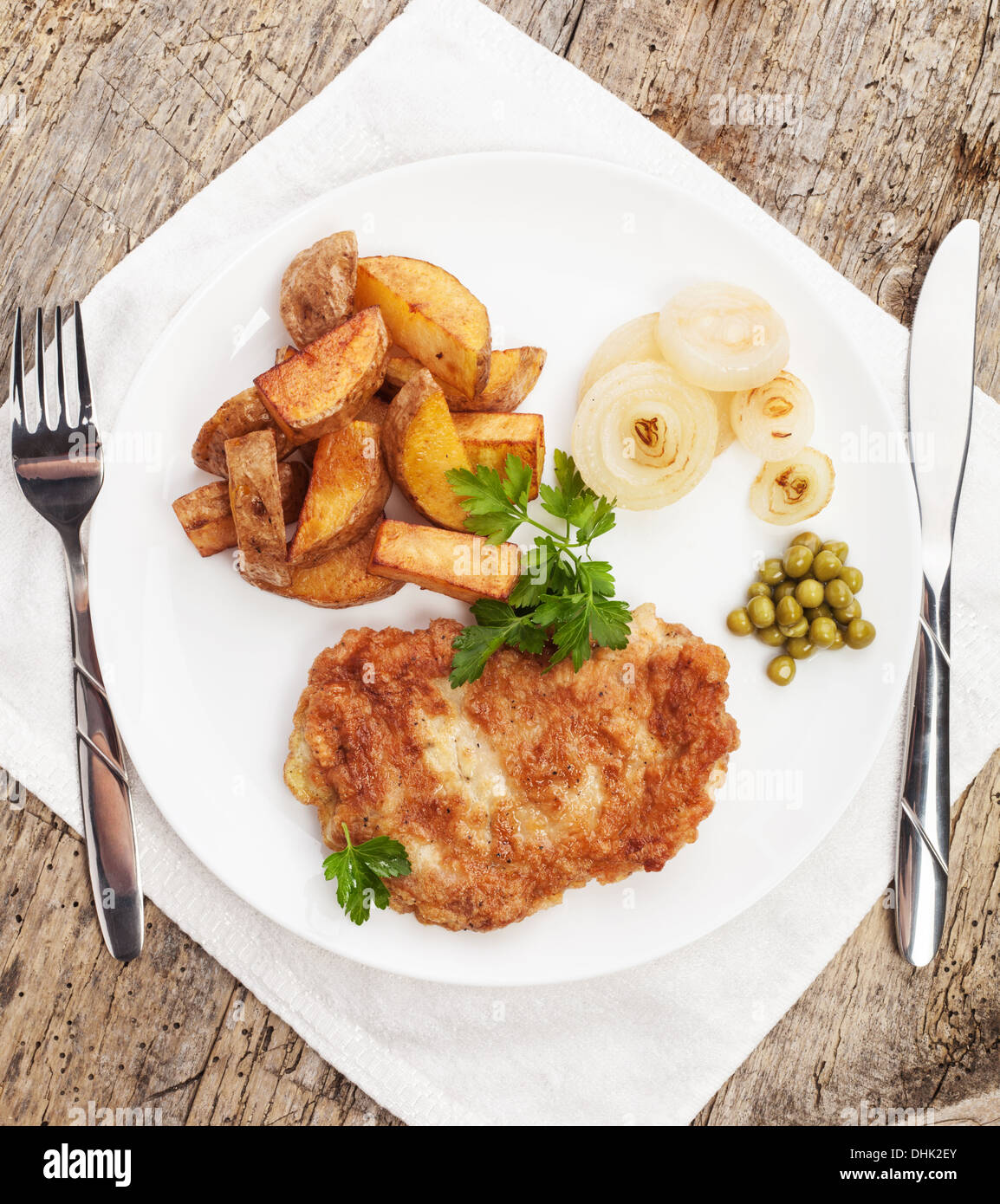 Closeup fried chicken chop hi-res stock photography and images - Alamy