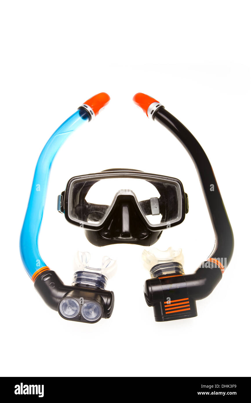 Tube for diving (snorkel) and mask Stock Photo - Alamy