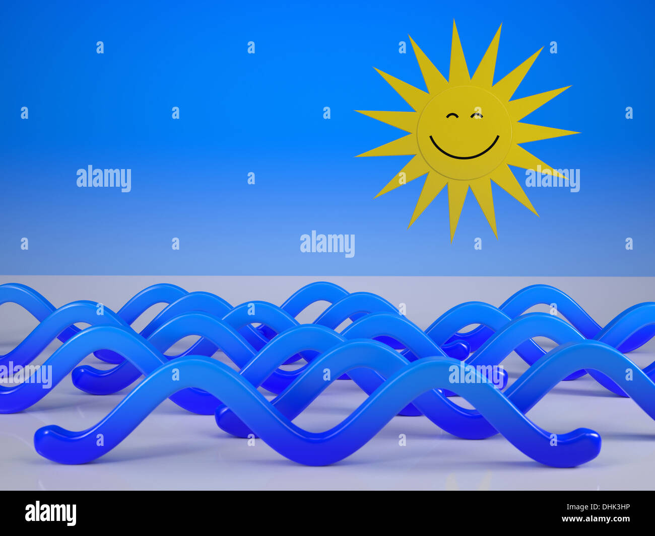 Smiling funny cartoon sun hi-res stock photography and images - Alamy