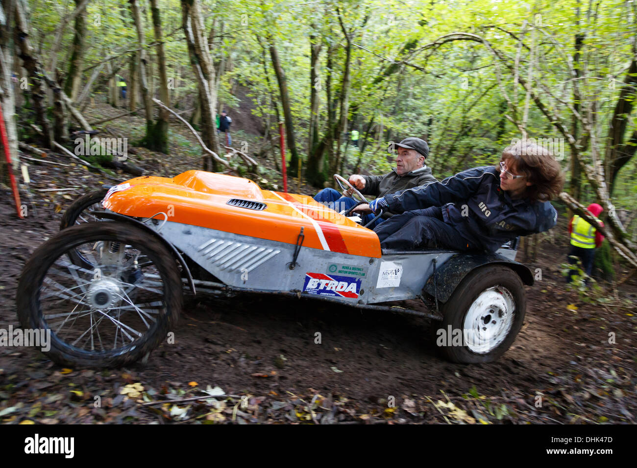 A car taking part in a sporting trial near Bristol Stock Photo - Alamy