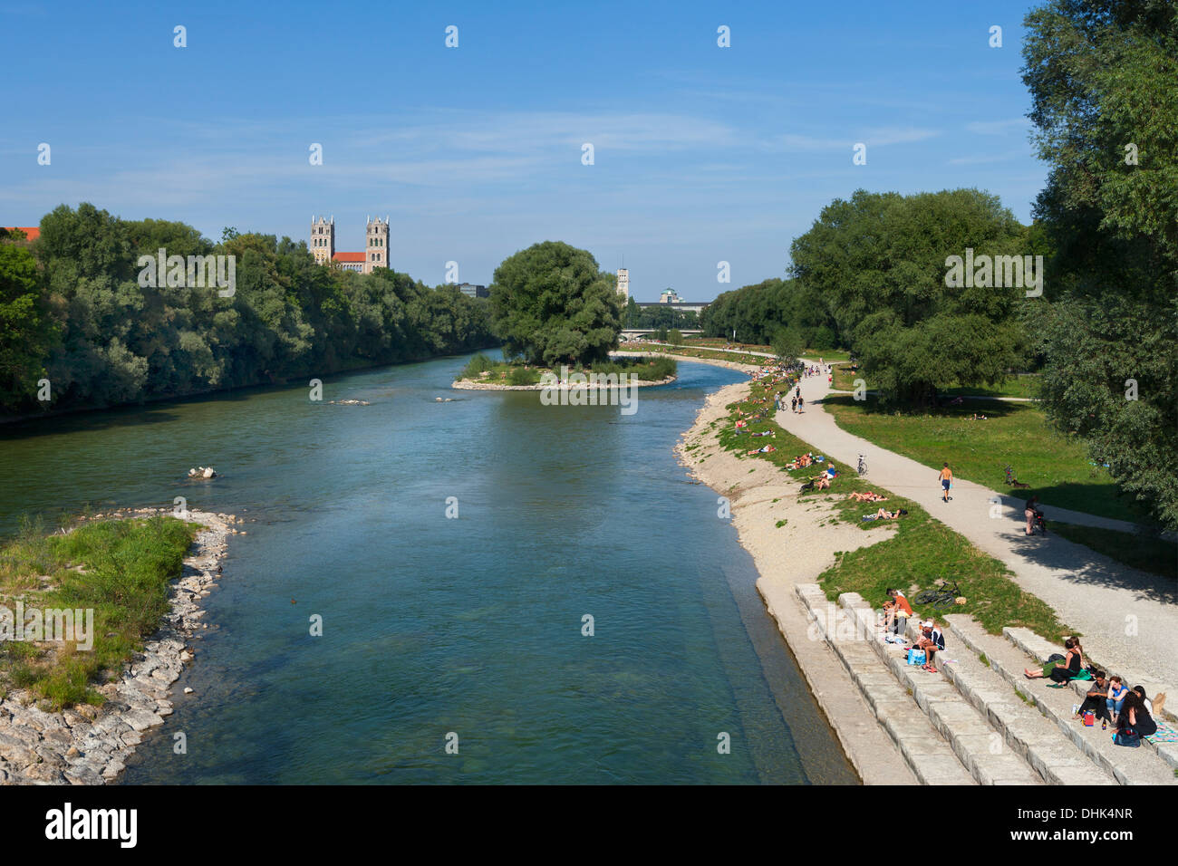 Isar river and st maximilian hi-res stock photography and images - Alamy