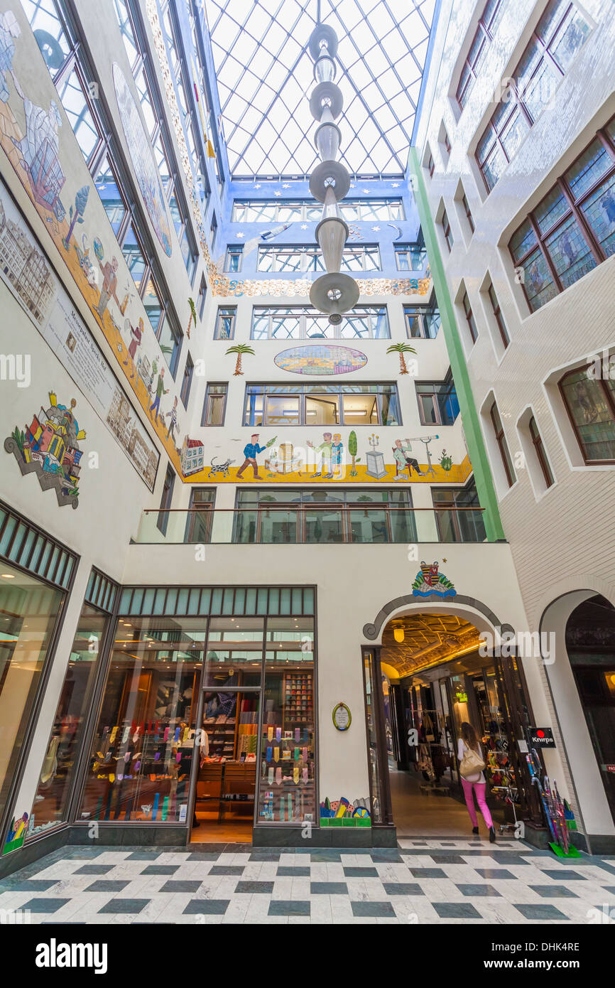 Germany, Saxony, Leipzig, Shopping arcade Specks Hof Stock Photo - Alamy