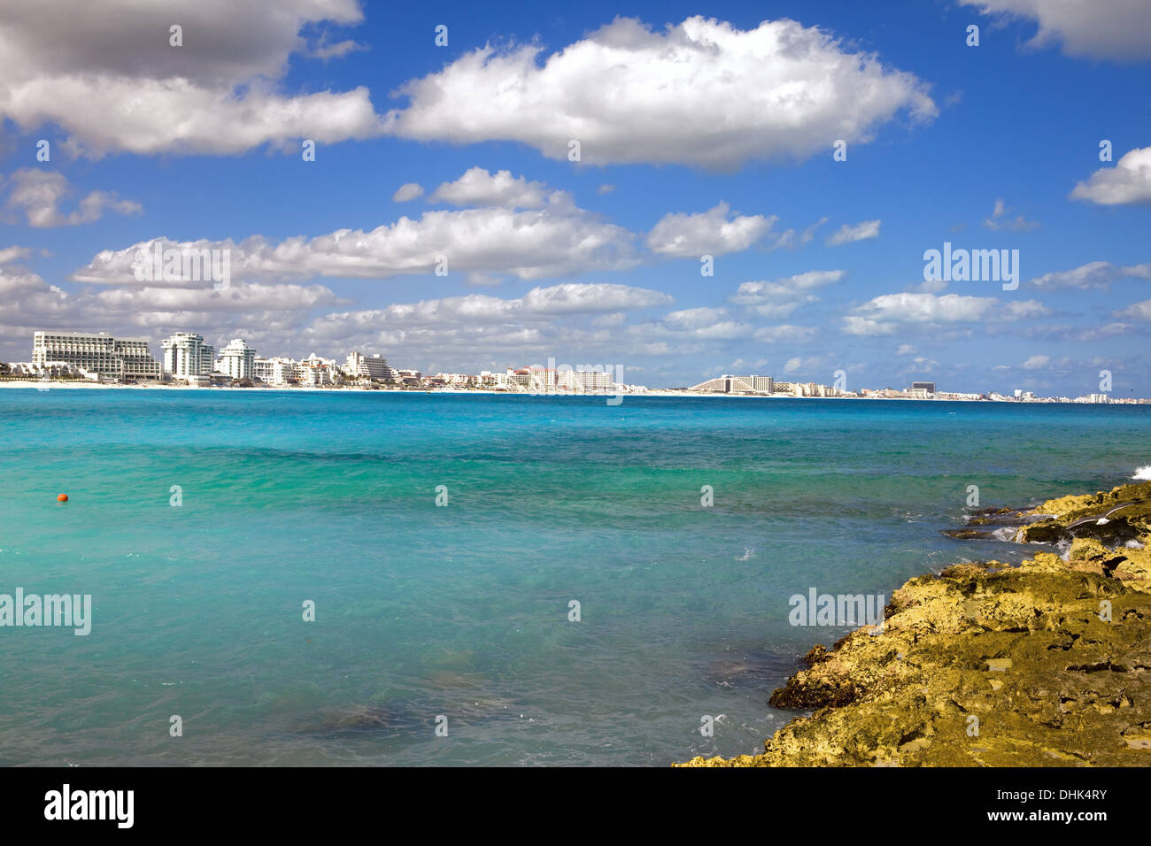 Cancun on part sea Stock Photo - Alamy