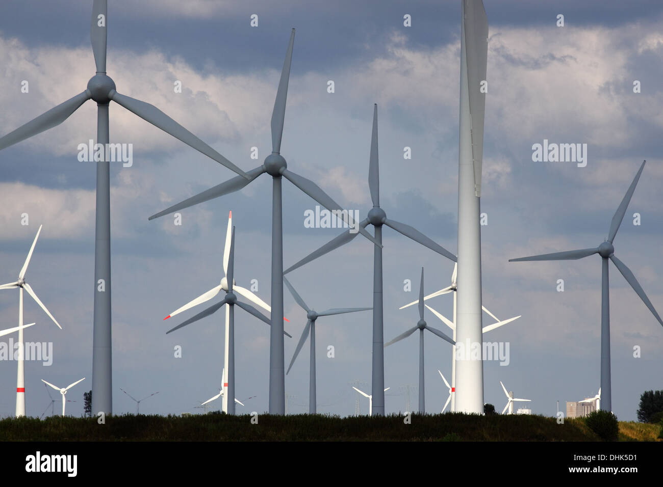 Light and shadow of the wind power Stock Photo - Alamy