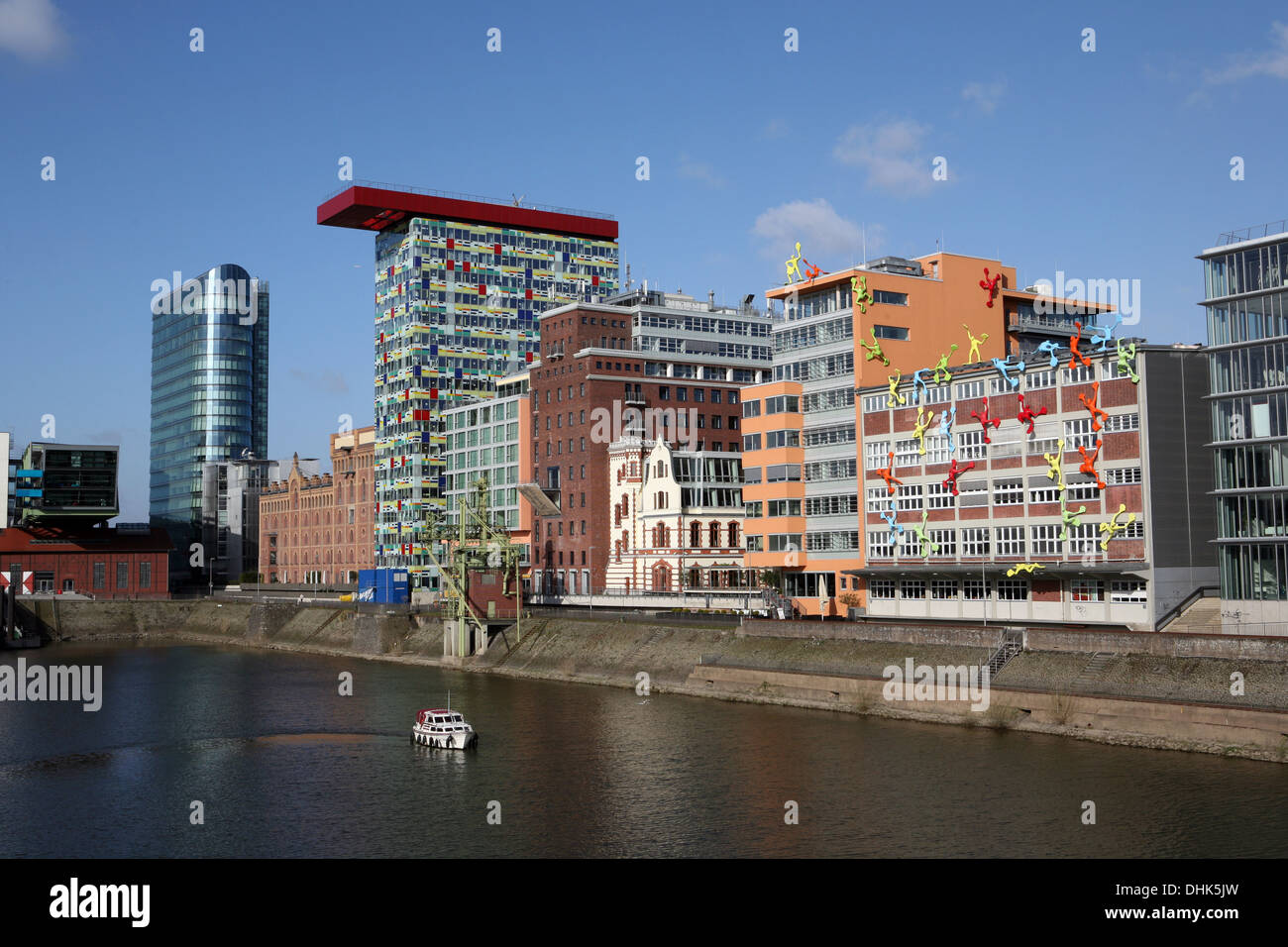 varied architecture in the Media Harbour Stock Photo - Alamy