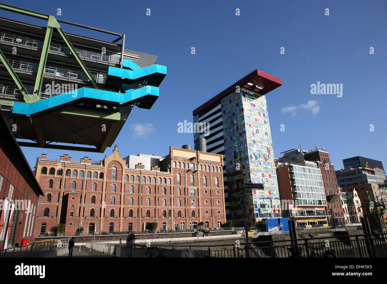 varied architecture in the Media Harbour Stock Photo - Alamy