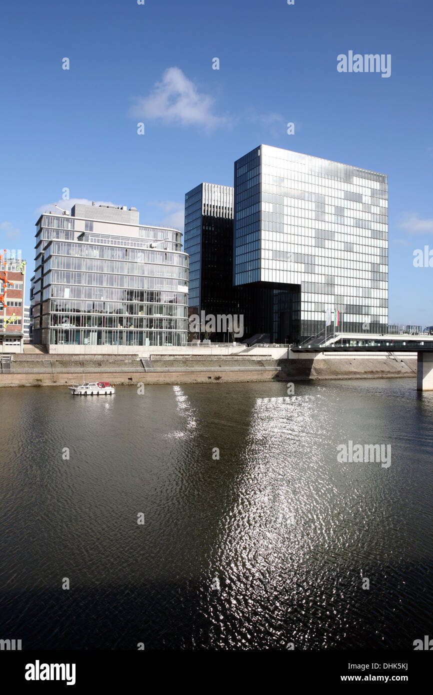 varied architecture in the Media Harbour Stock Photo - Alamy
