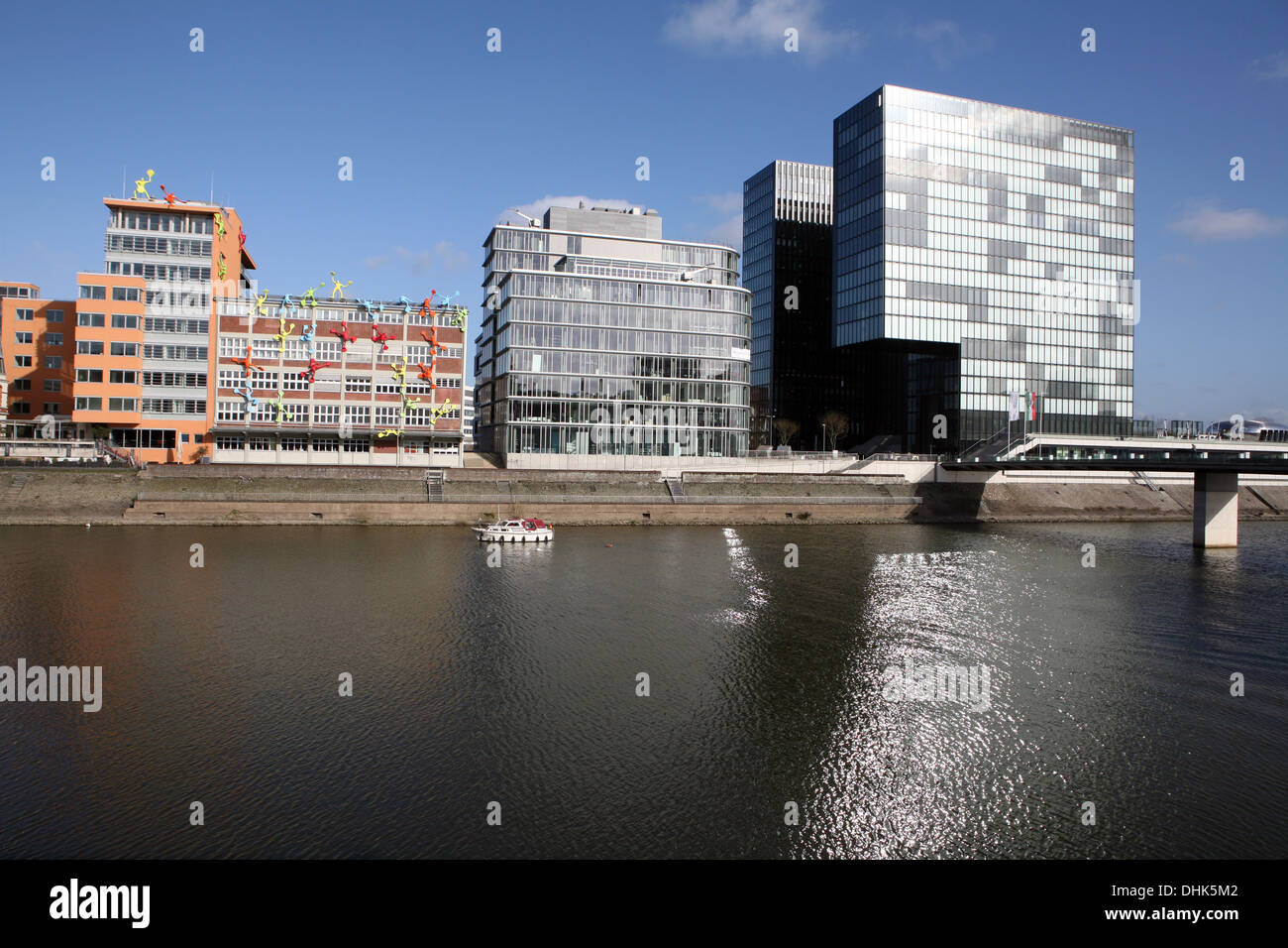 varied architecture in the Media Harbour Stock Photo - Alamy