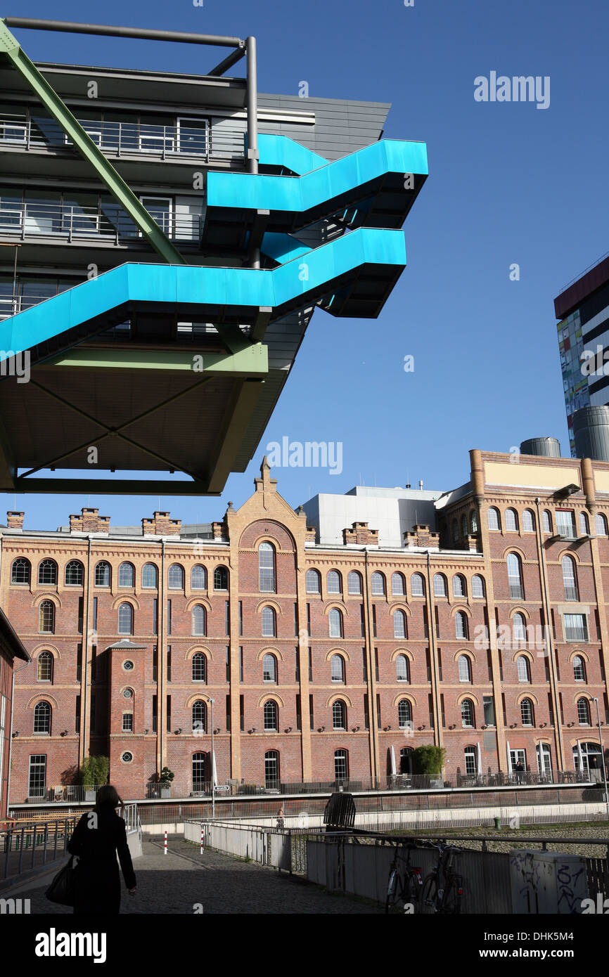 varied archtecture in the Media Harbour Stock Photo - Alamy