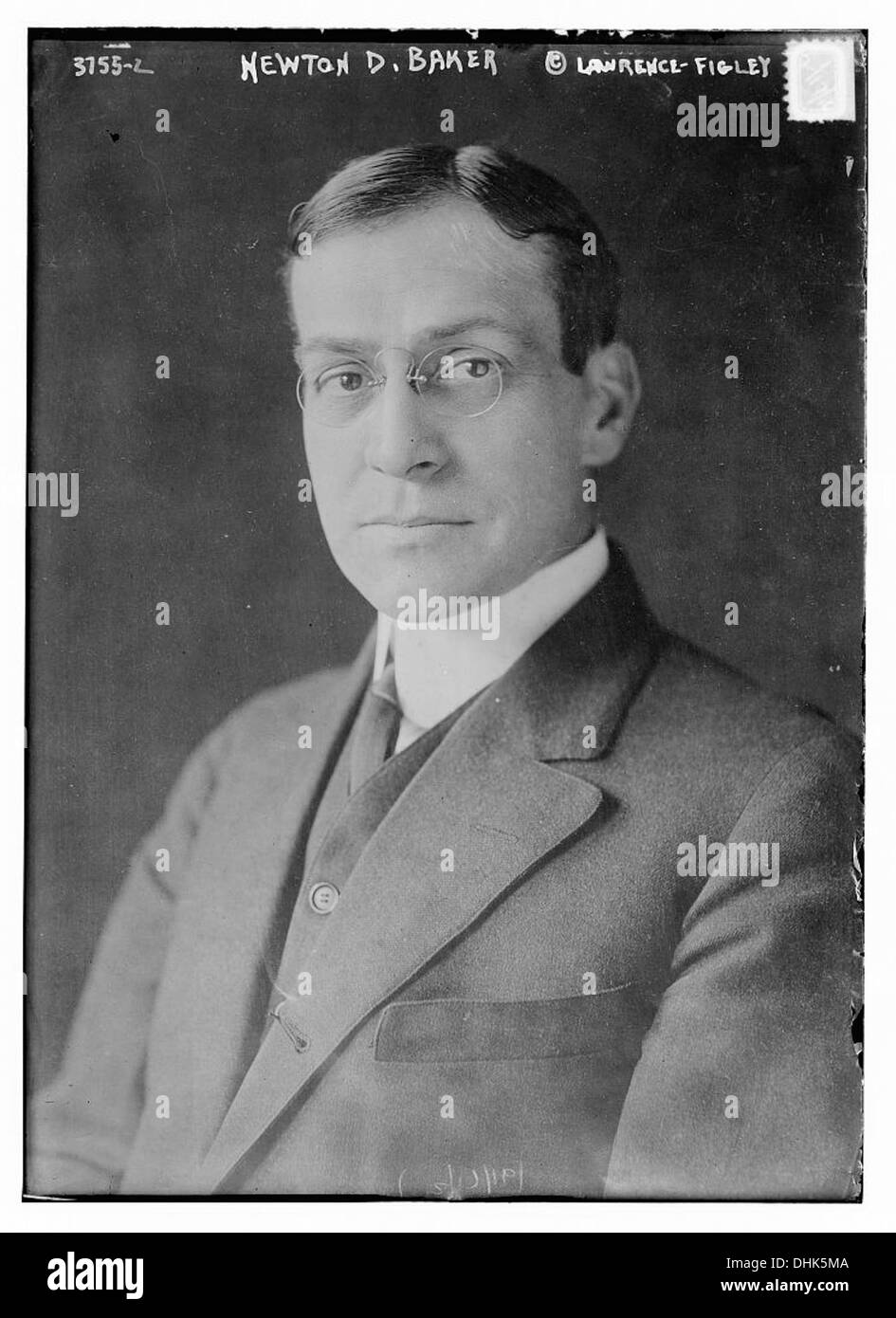 Newton D. Baker, an influential political figure, is captured in this ...