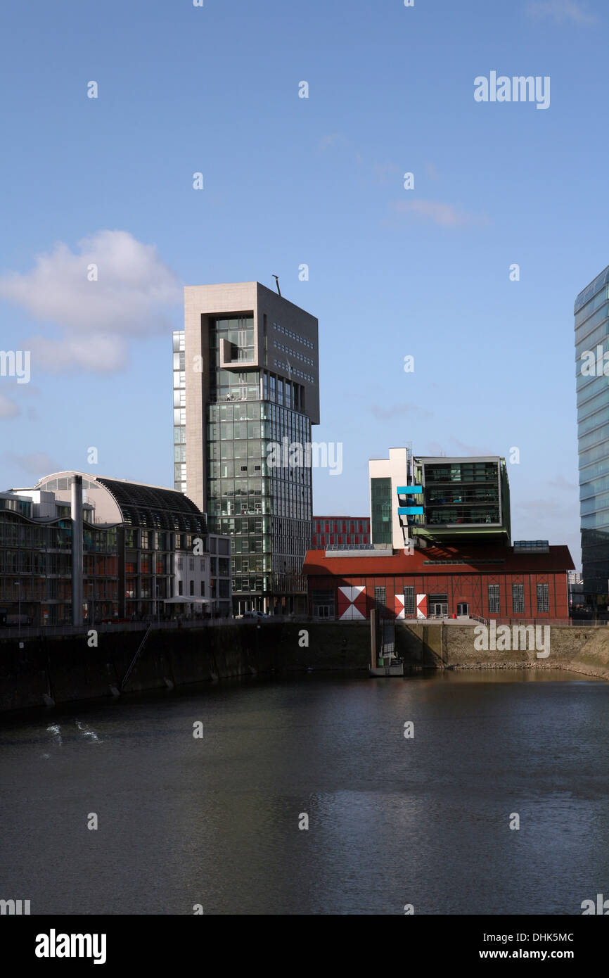 varied architecture in the Media Harbour Stock Photo - Alamy