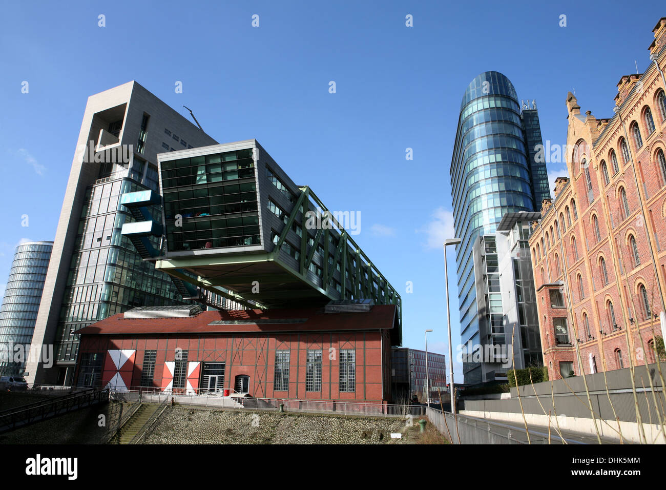 varied architecture in the Media Harbour Stock Photo - Alamy