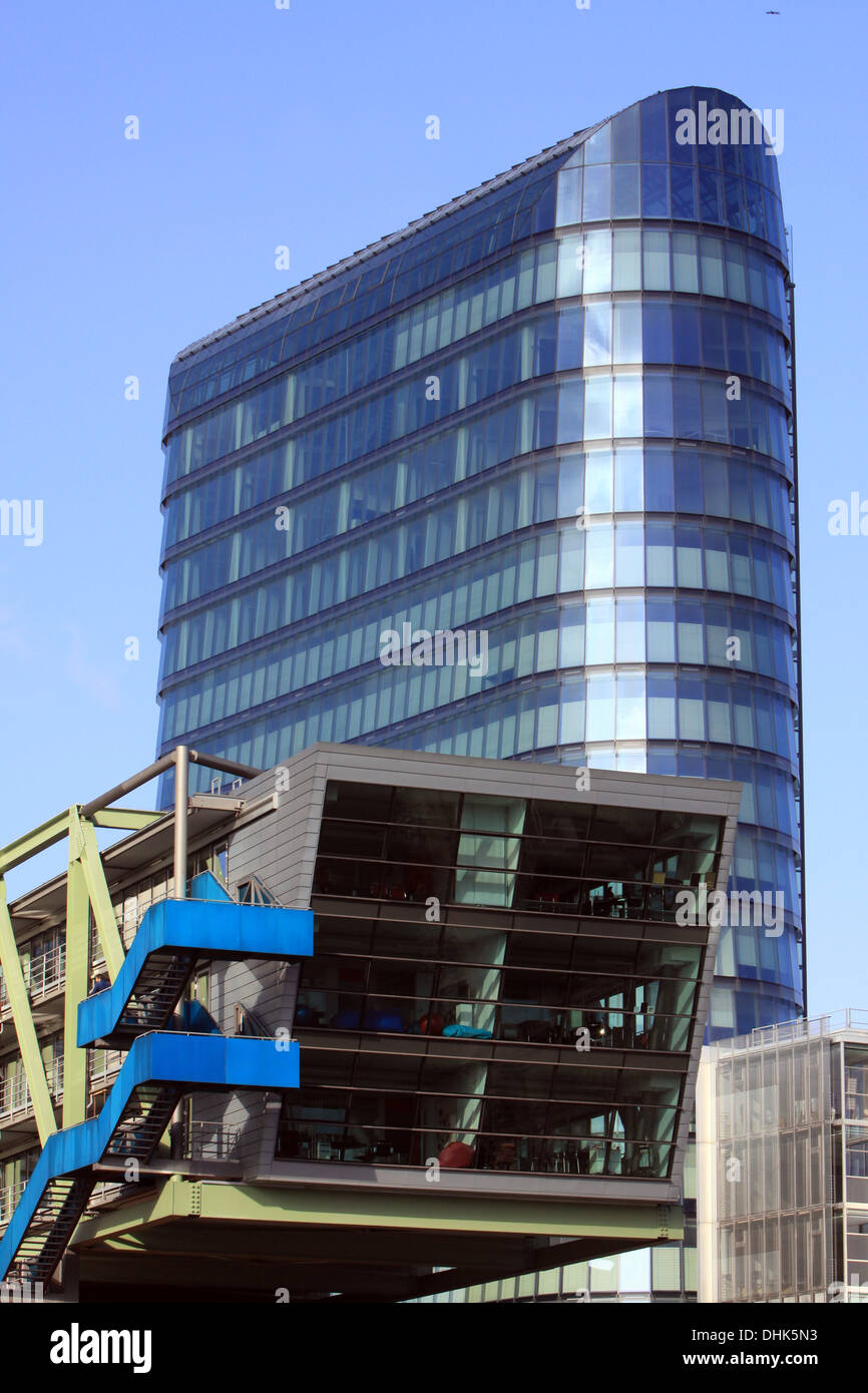 varied architecture in the Media Harbour Stock Photo - Alamy