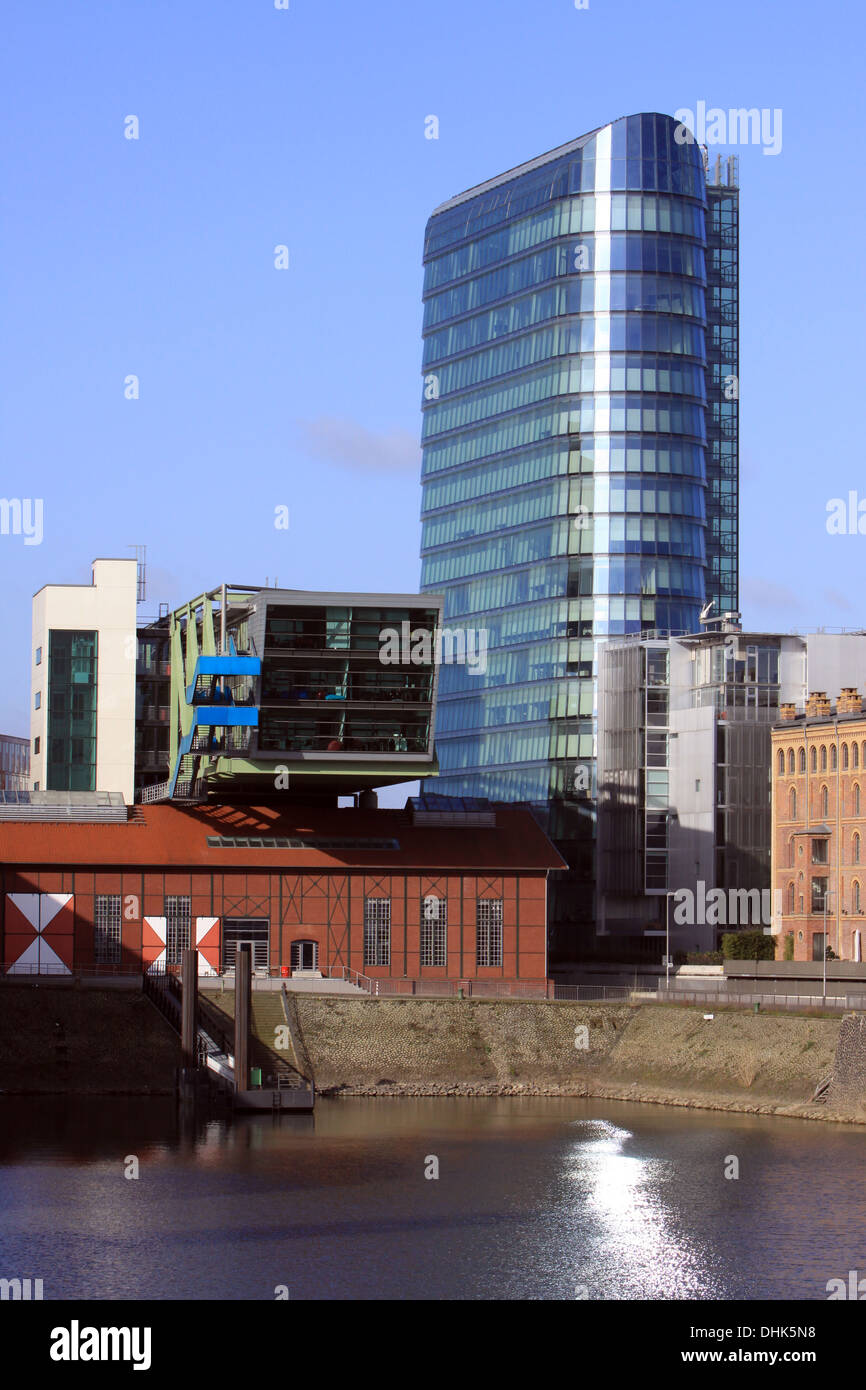 varied architecture in the Media Harbour Stock Photo - Alamy