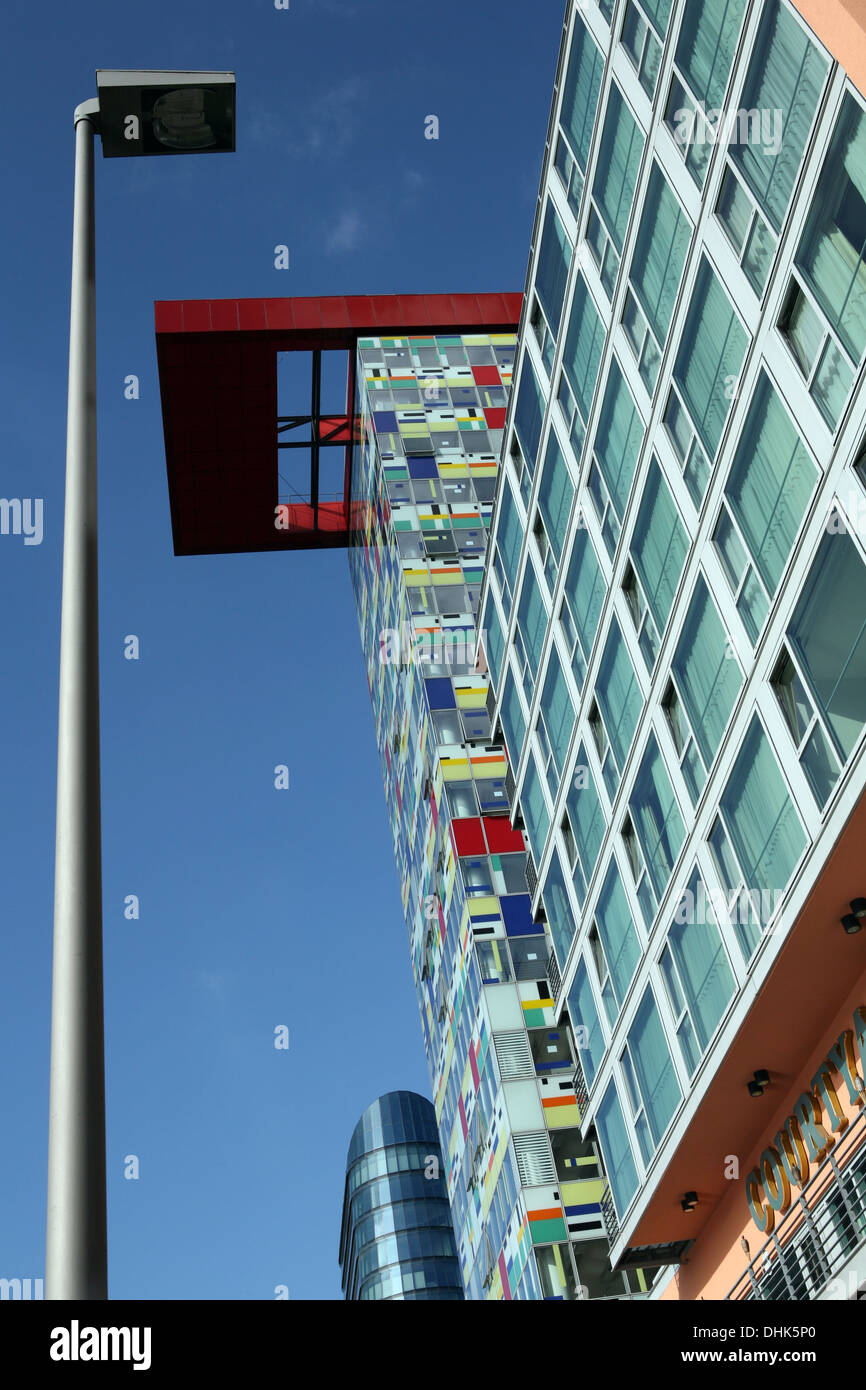 varied architecture in the Media Harbour Stock Photo - Alamy