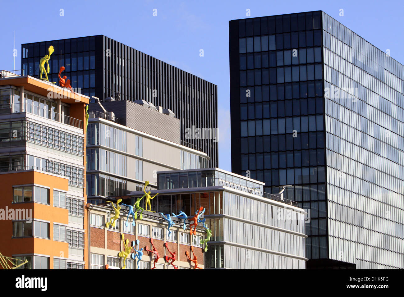 varied archtecture in the Media Harbour Stock Photo - Alamy