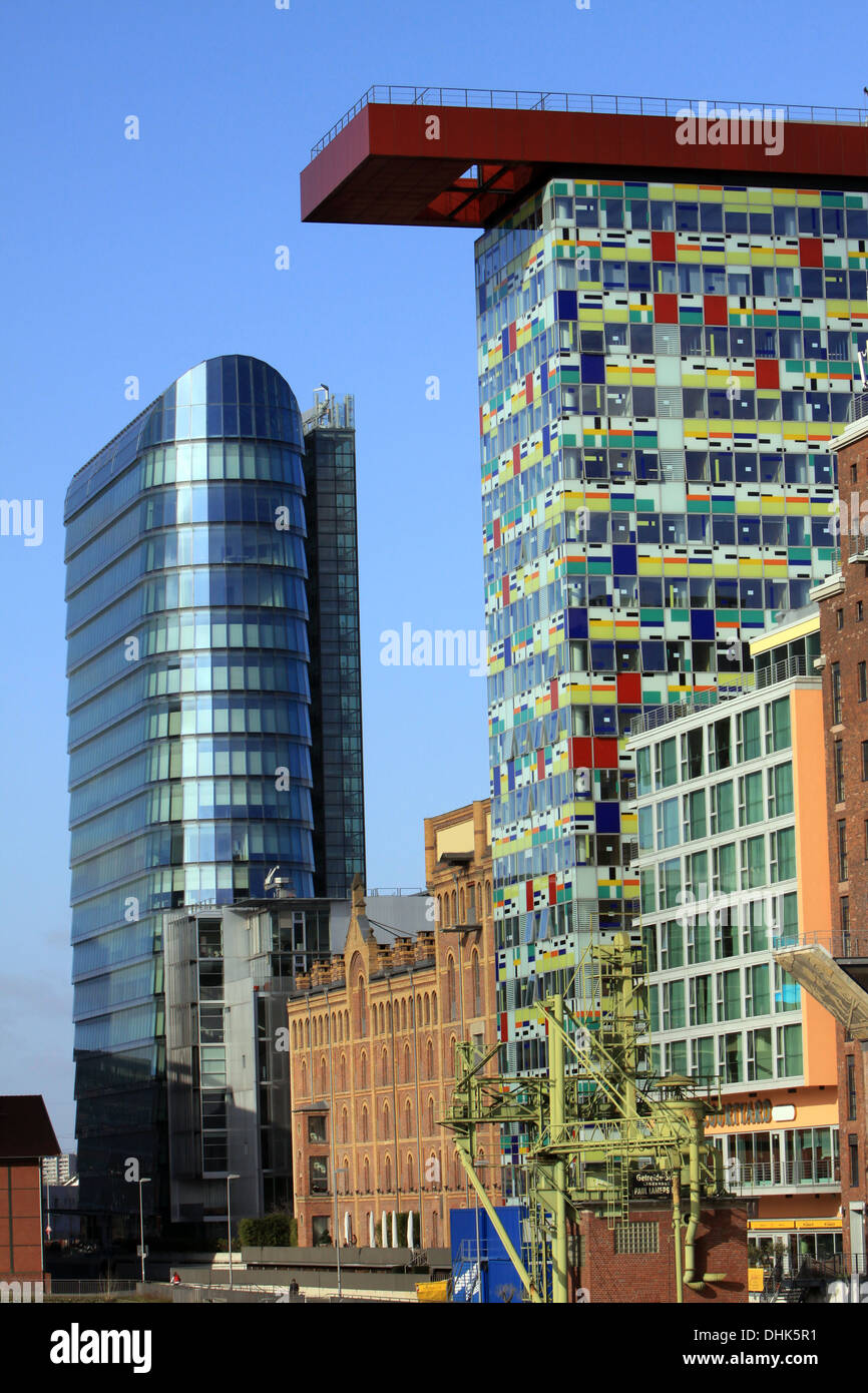 varied architecture in the Media Harbour Stock Photo - Alamy
