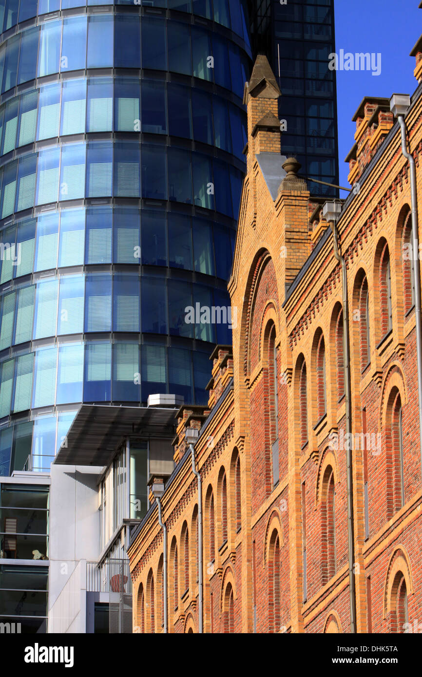 varied architecture in the Media Harbour Stock Photo - Alamy