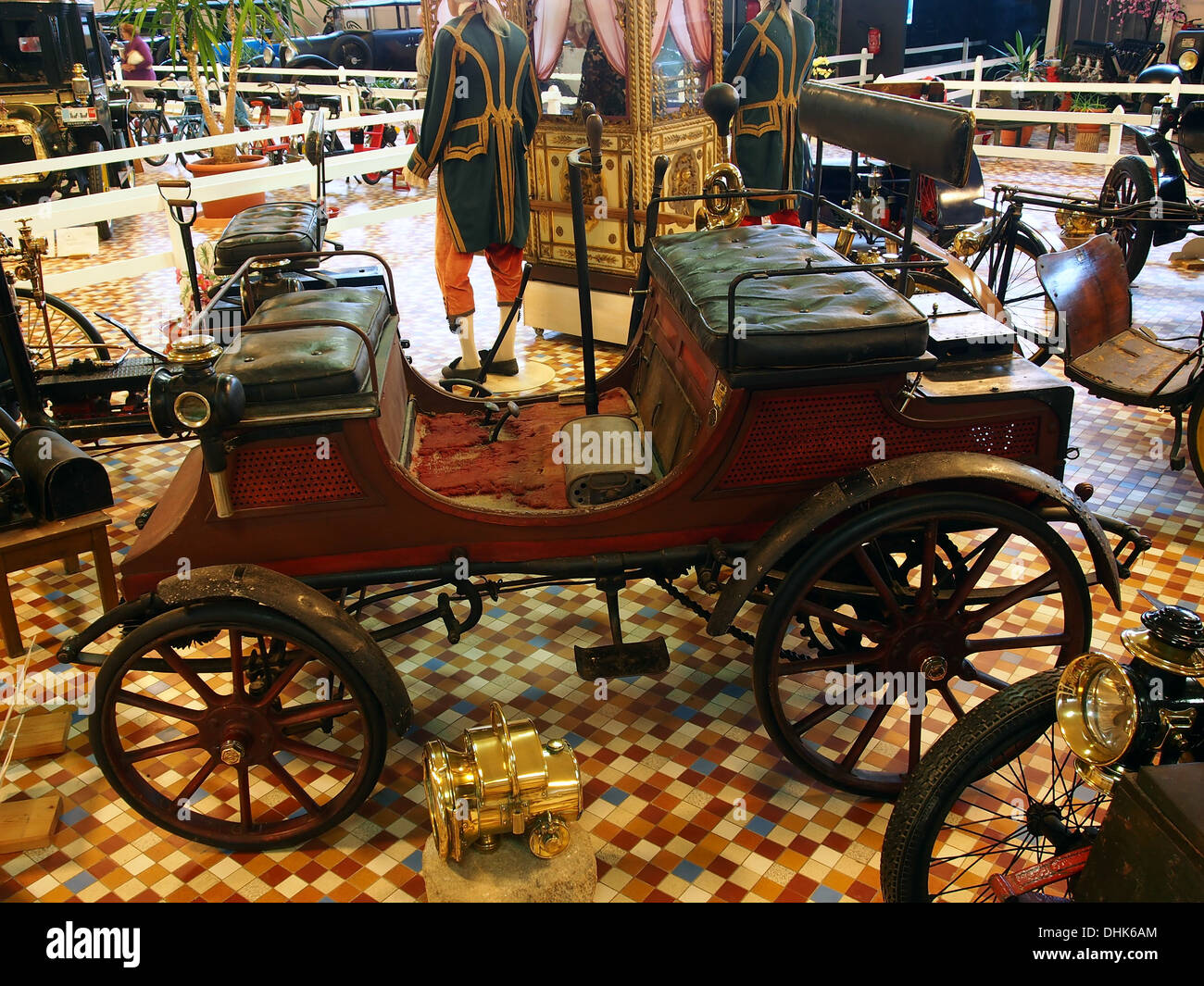The 1898 Peugeot is an early automobile featuring a hot tube ignition ...