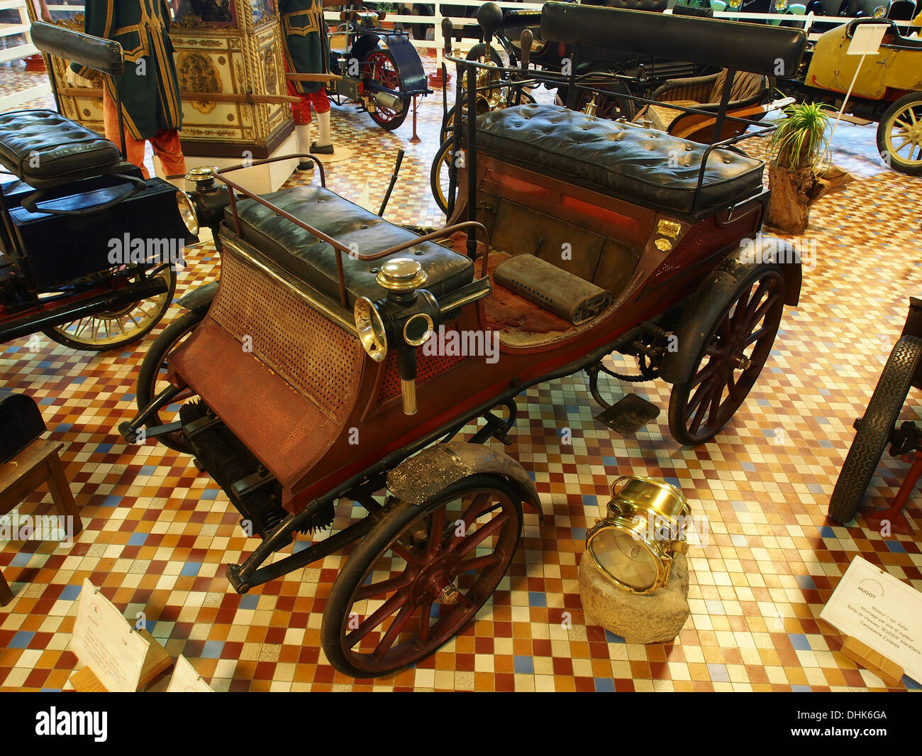 The 1898 Peugeot features a hot tube ignition system and a chain drive ...