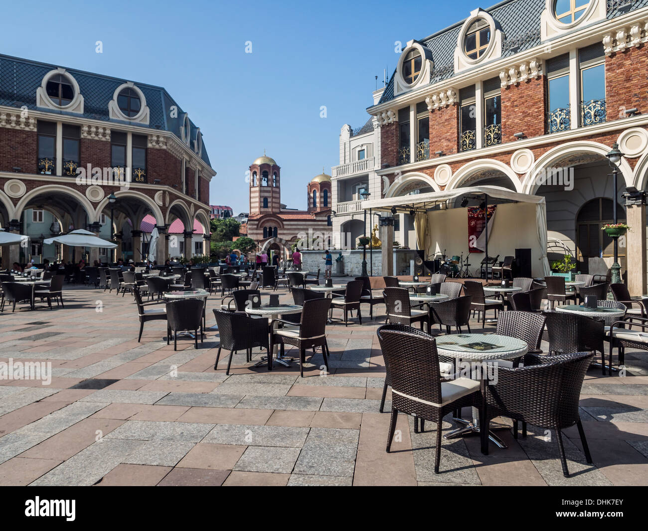 Piazza, the famous square in the old town of Batumi. Piazza is known ...