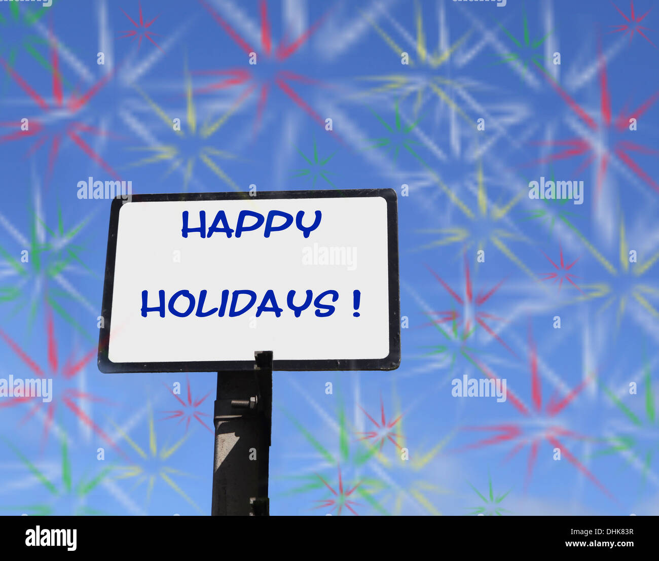 Happy holidays sign hi-res stock photography and images - Alamy