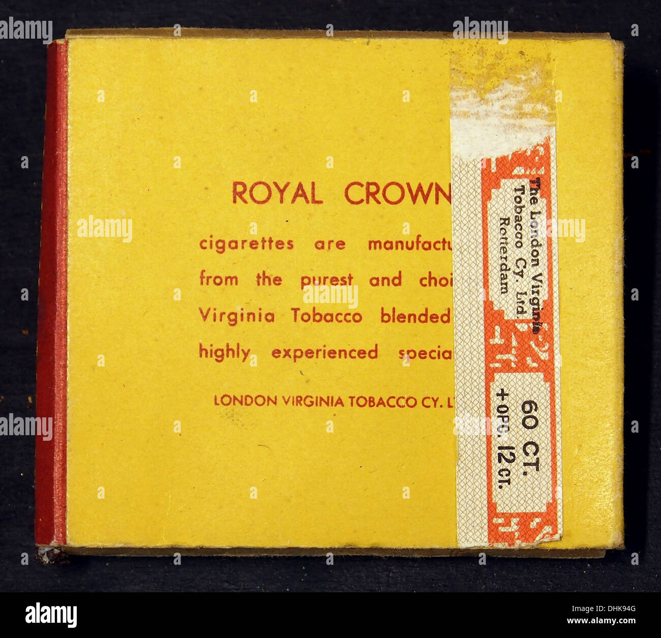 Royal Crown cigarettes are packaged in a box featuring distinct ...