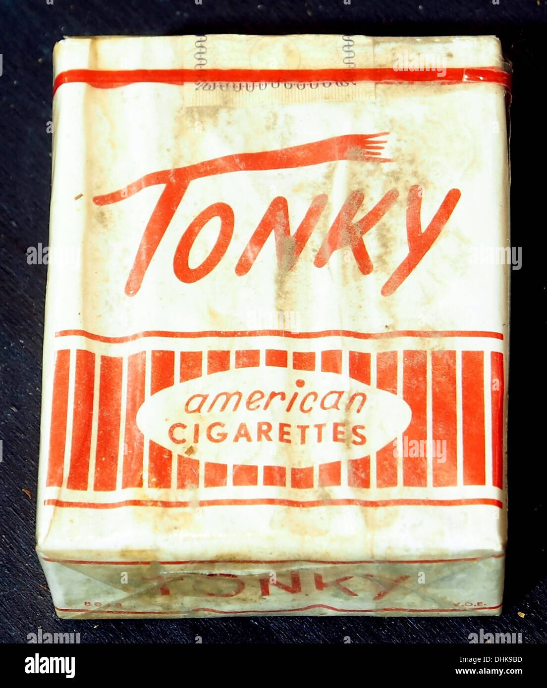 The Tonky cigarette pack displays its design on the front, with a ...
