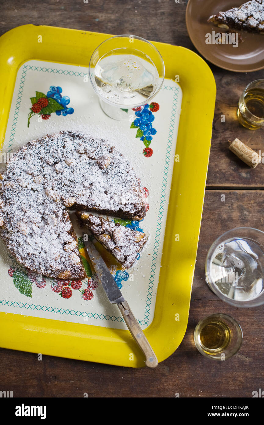 Panforte, Italian Fruit and Nut Cake Stock Photo - Alamy